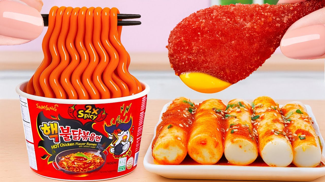How to Make Miniature Crispy Fried Ramen Chicken 🍗 Mini Cooking ...