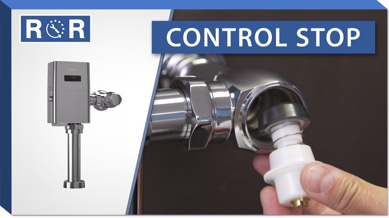 TOTO EcoPower Flushometer | Control Stop | Repair and Replace - YouTube