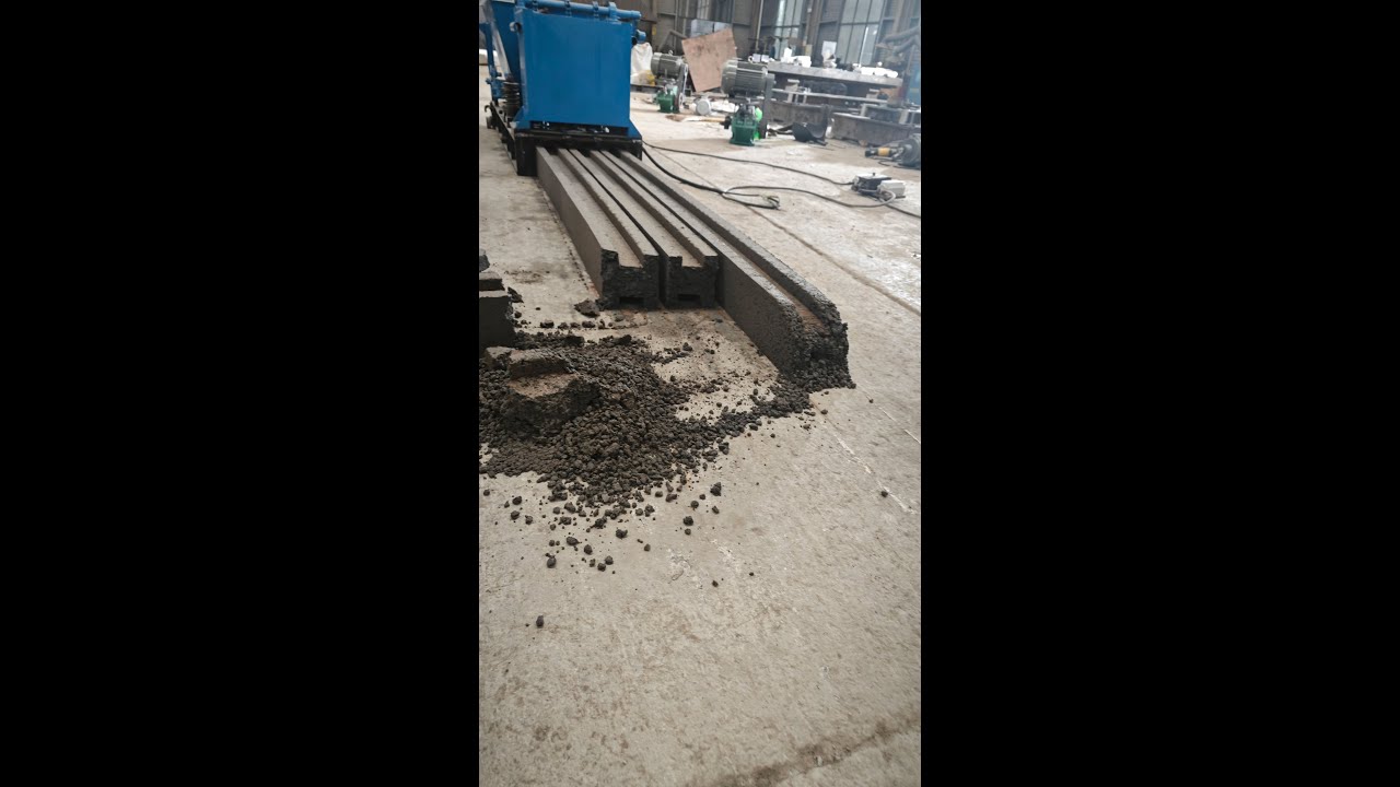 Concrete H column making machine for making 150*150mm section ...