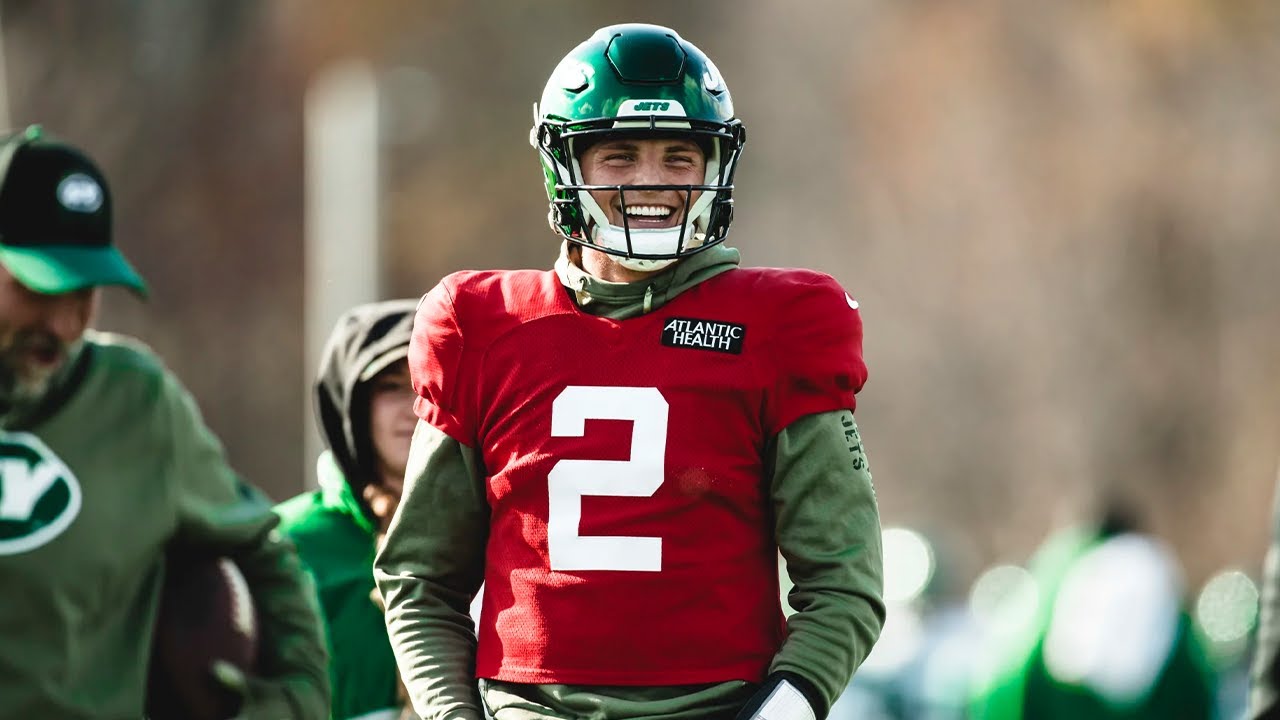 Zach Wilson Practice Clips (11/17/22) - YouTube