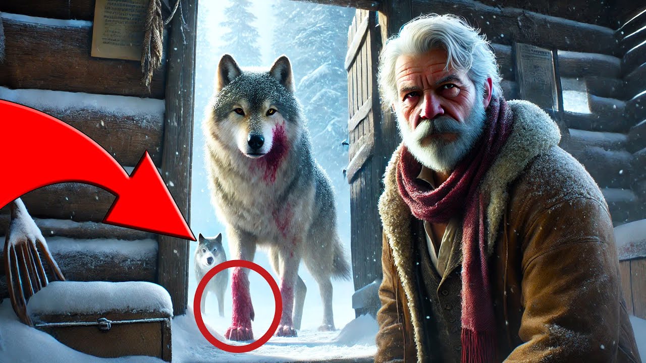 The Frozen Wolves Ask The Man To Come Into The House. He Is Shocked By ...
