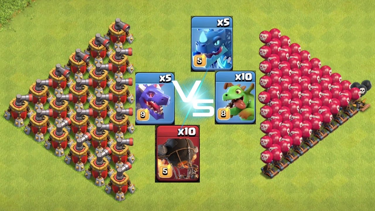 Electro Dragon vs Air Sweepers || @ClashOfClans - YouTube