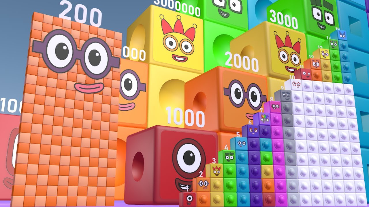 Numberblocks Puzzle Step Squad 200 200,000 25,000,000 BILLION BIGGEST ...