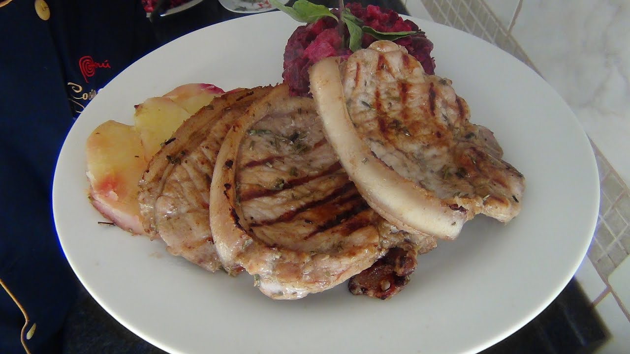 Receta de Chuleta en Salsa Mensi y Romero - YouTube