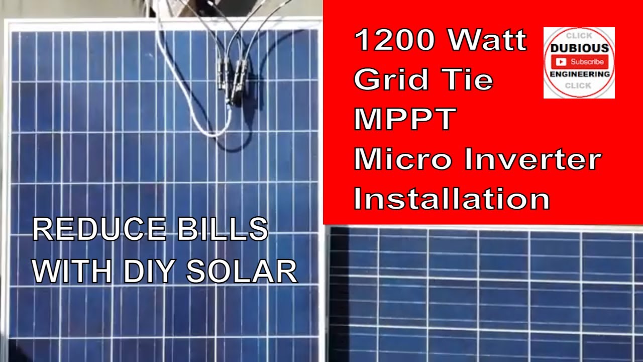 DuB-EnG: Installing a solar powered 1200 watt grid tie micro inverter ...