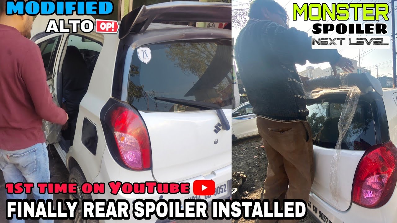 *FINALLY* MONSTER SPOILER INSTALLED IN MY MODIFIED CAR || INDIA'S BEST ...