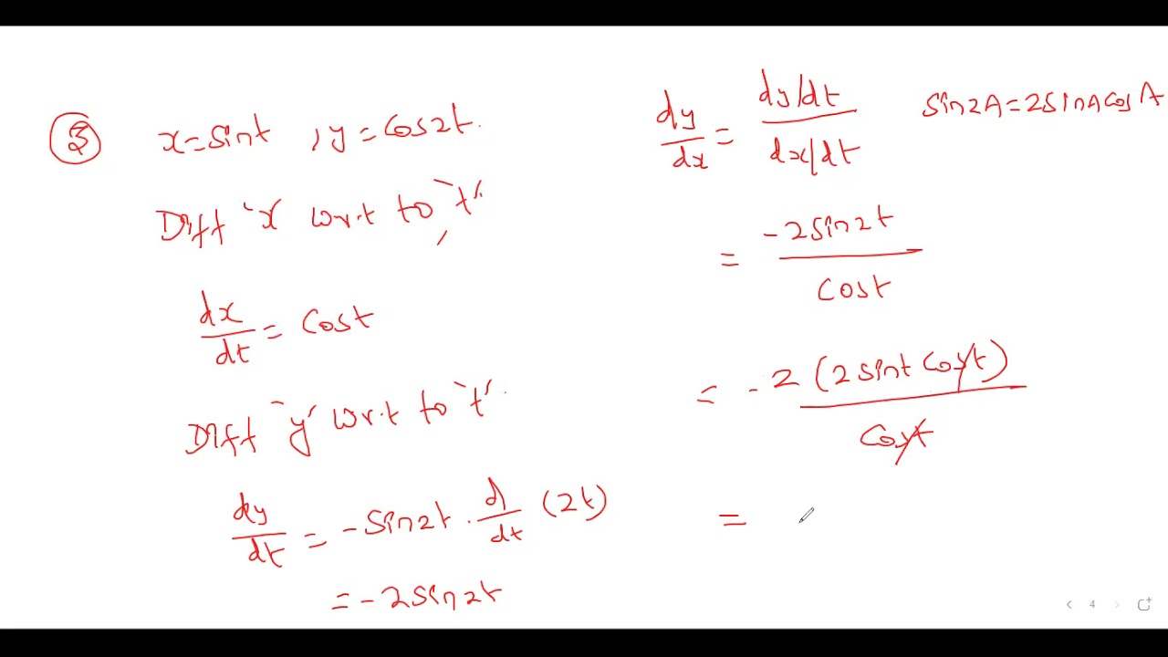 class 12th ncert maths chapter 5.Continuity and Differentiability(Ex.5. ...