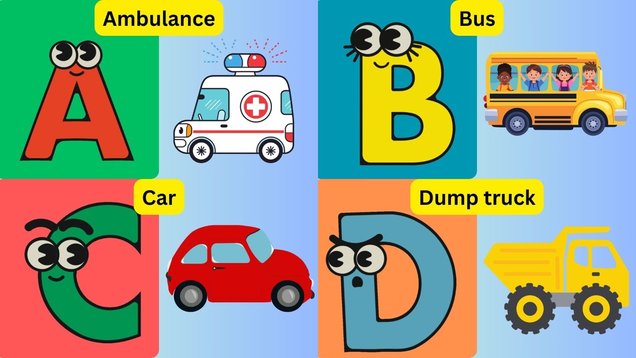 A to Z of Vehicles for Kids | Cars, Planes, Boats & More! #smartykids # ...