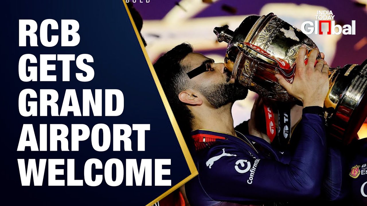 LIVE: Jubilant Scenes as RCB Arrives to Grand Airport Reception | IPL ...