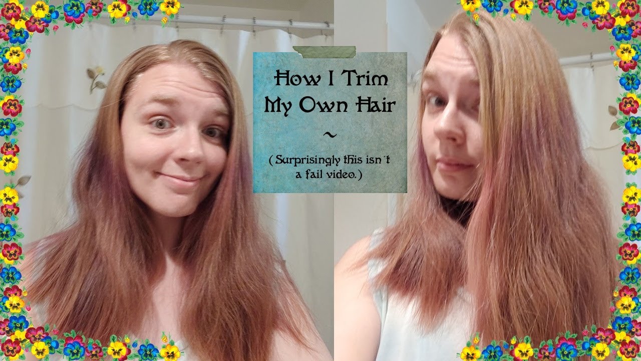 How I Trim My Own Hair - YouTube