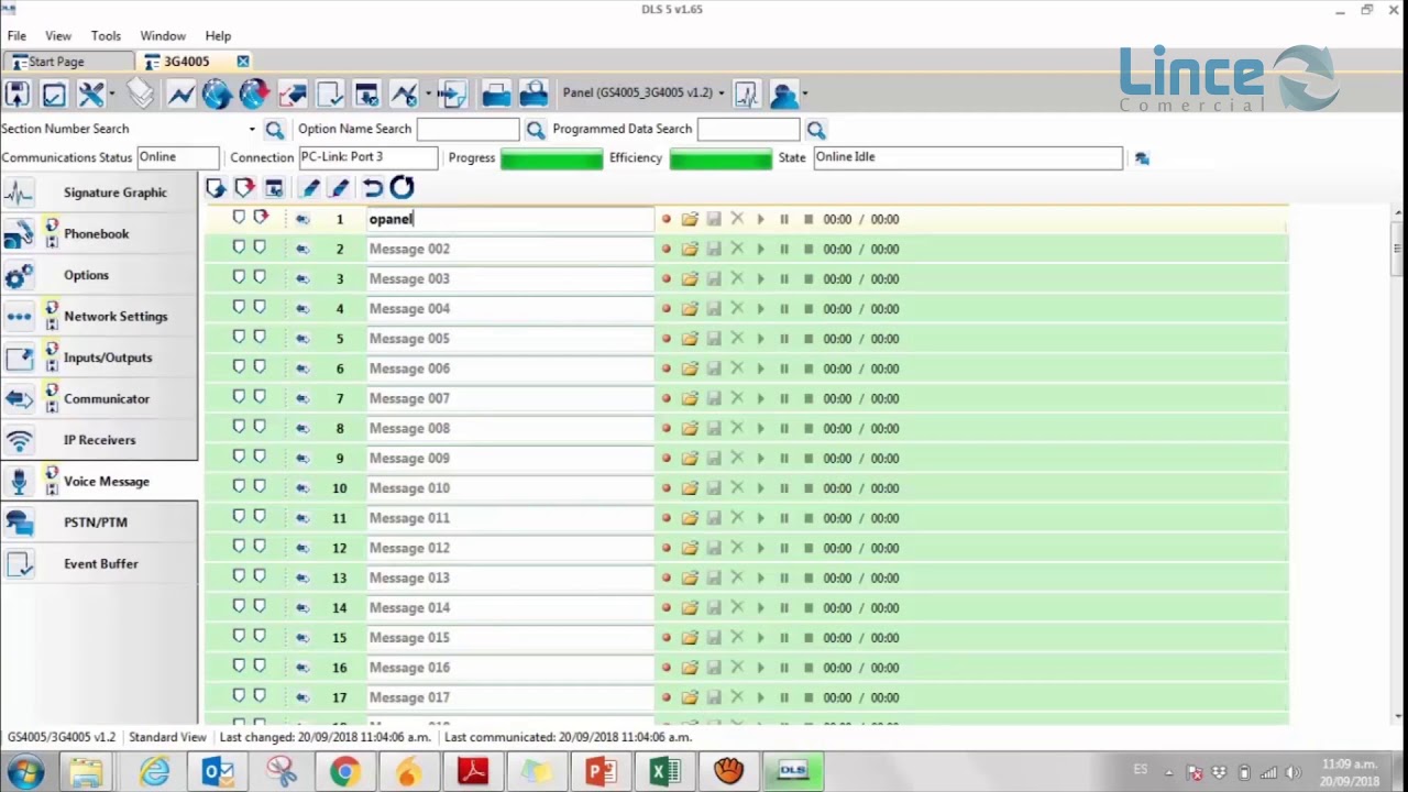Configuración comunicador 3G4005 por DLS (DSC) - YouTube