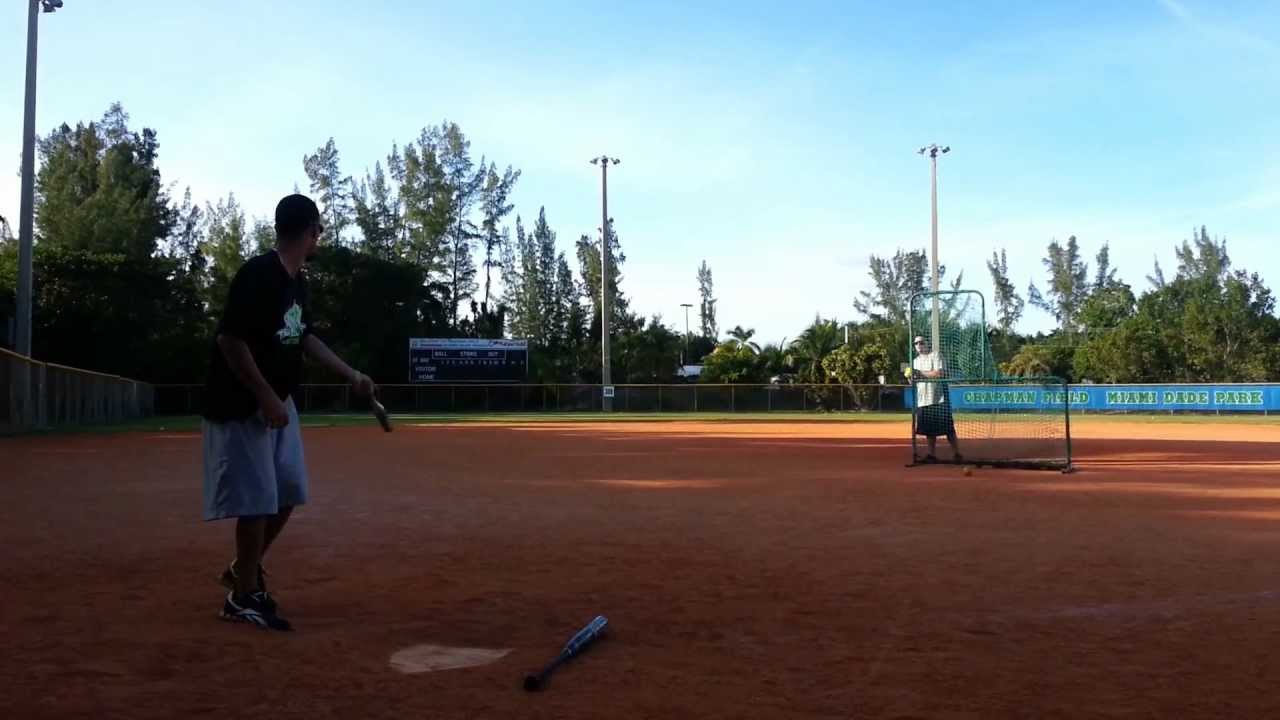 ISPS Slow Pitch Softball Batting Practice - YouTube
