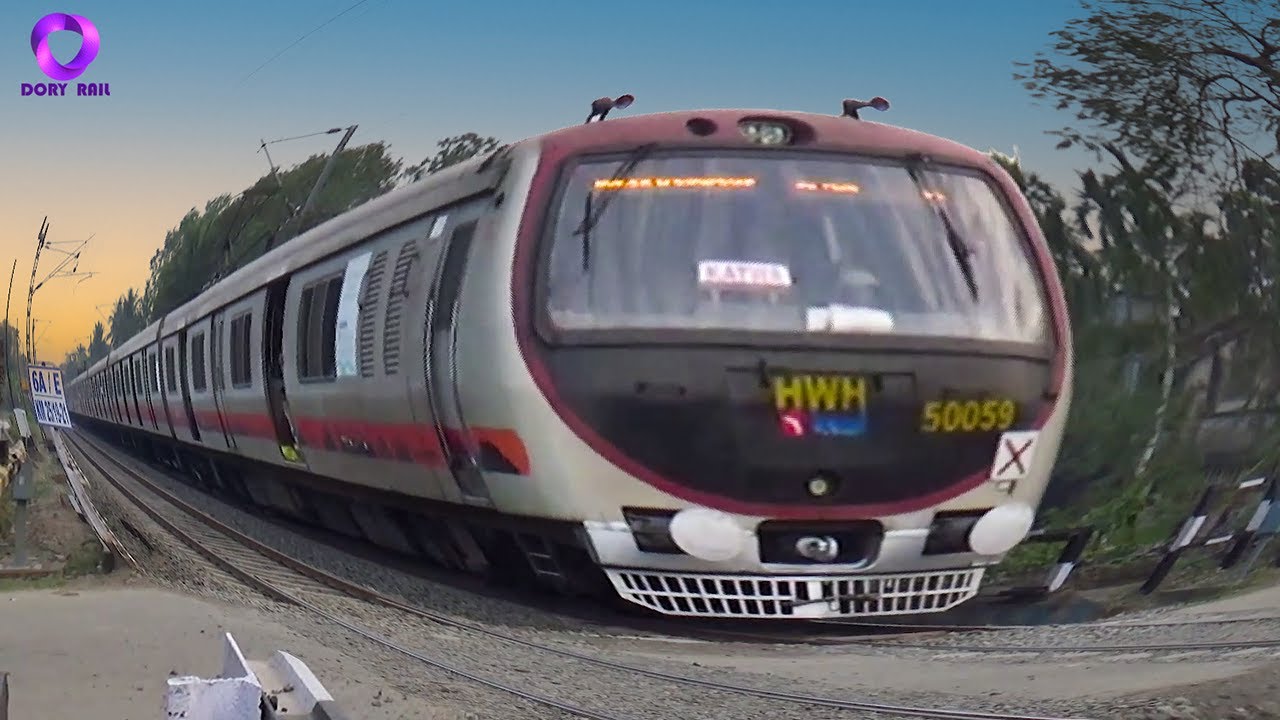 Beautiful BEML EMU train action on Rail Gate - YouTube