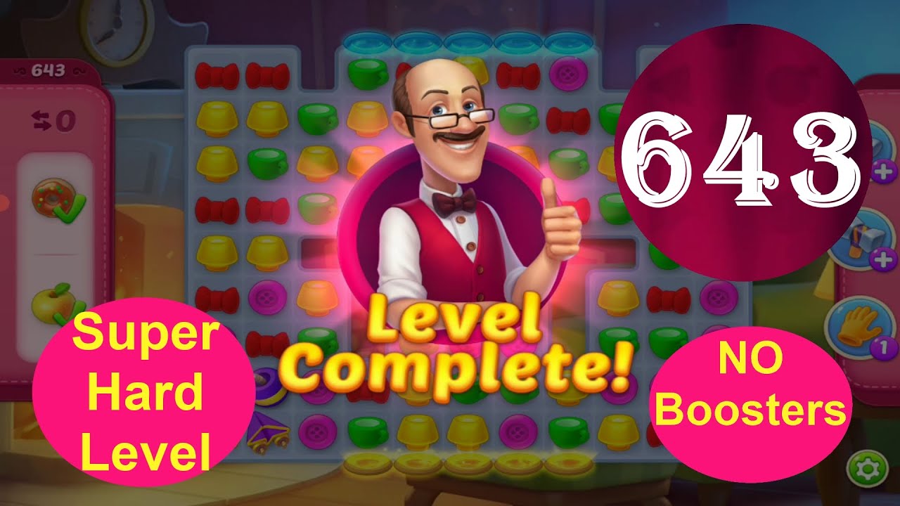Homescapes Level 643 - [11 moves] [2021] [HD] solution of Level 643 on ...