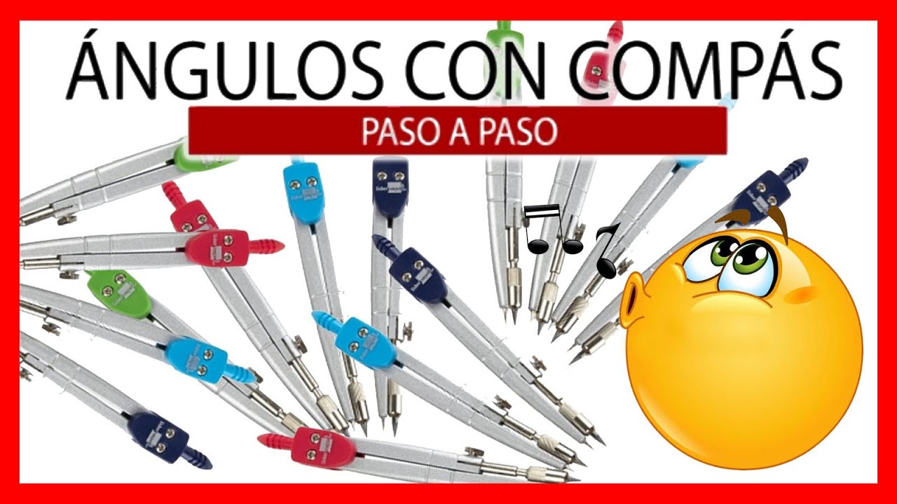 Dibujar los ÁNGULOS de 180 90 45 y 22,5 grados💣 Trazado con COMPÁS y ...
