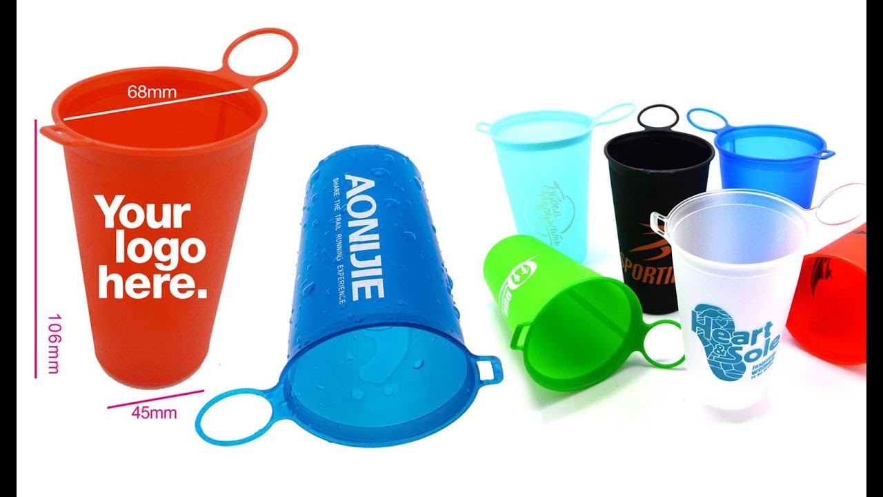 Wholesale TPU Folding Cup- Custom Logo Cup - YouTube