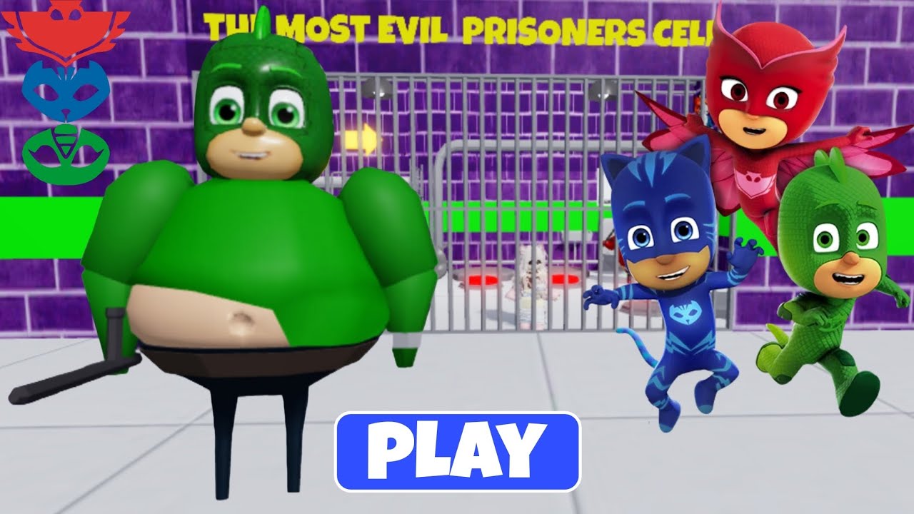 PJ MASKS IN BARRY'S PRISON RUN OBBY! GAMEPLAY ROBLOX - YouTube