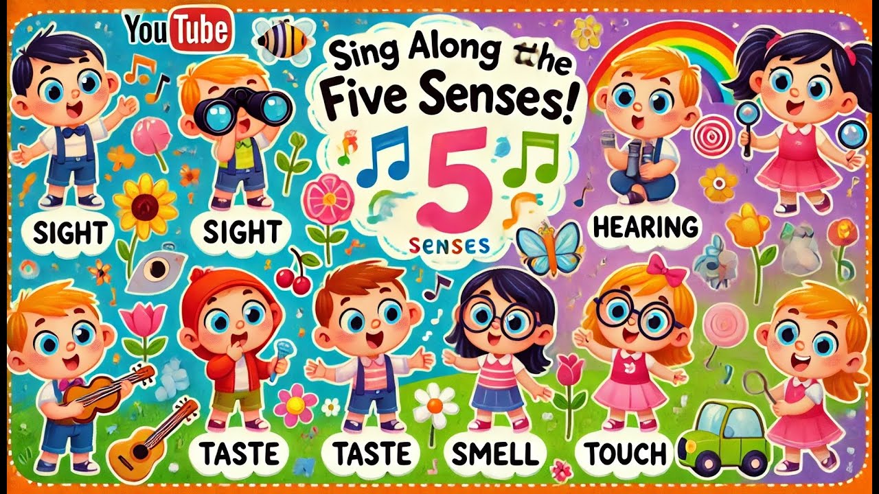 Five Senses Song for Kids | Fun & Educational Animation! - YouTube