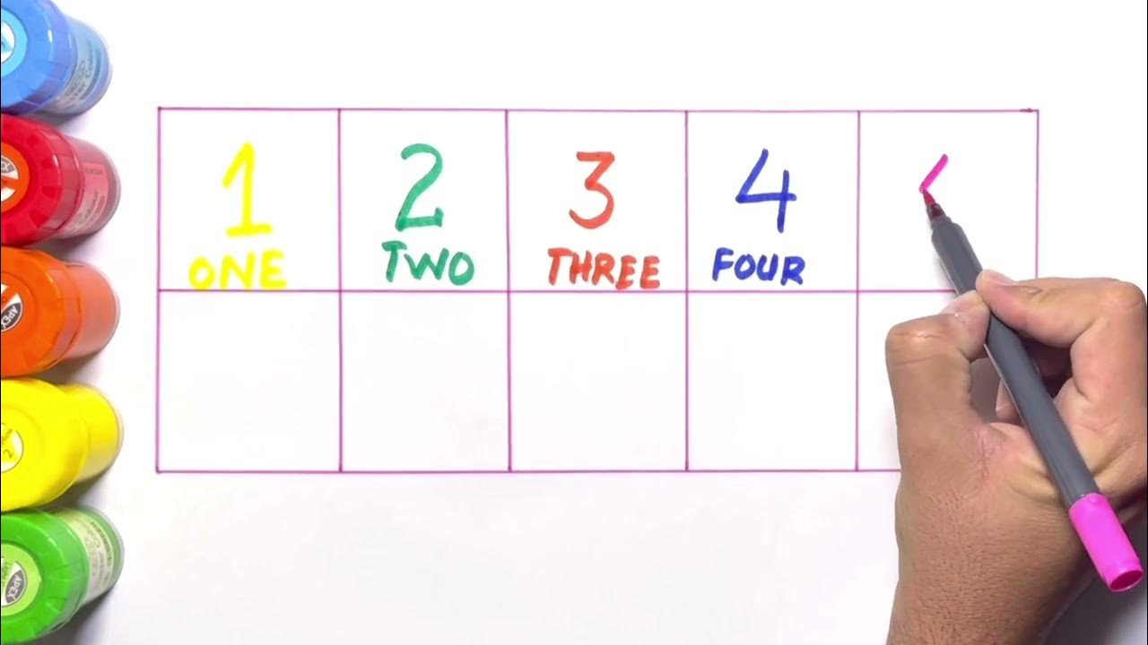 Count and Learn | 1 to 10 Counting for Preschooler | How to Write Numbers | 12345 - YouTube