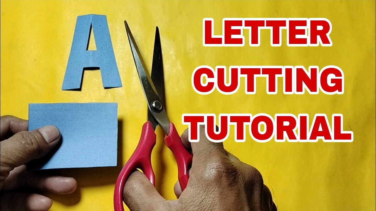 Letter cutting tutorial (A) #lettercutting - YouTube