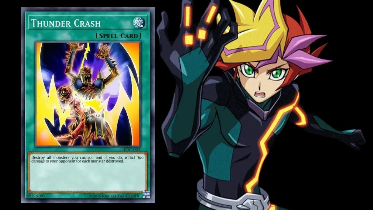 Yu-Gi-Oh! Duel Links - Playmaker Activates Thunder Crash! - YouTube