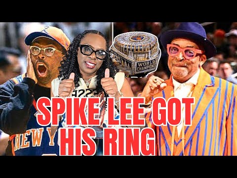 Spike Lee Is Gifted A Championship Ring Along With The New York Knicks 