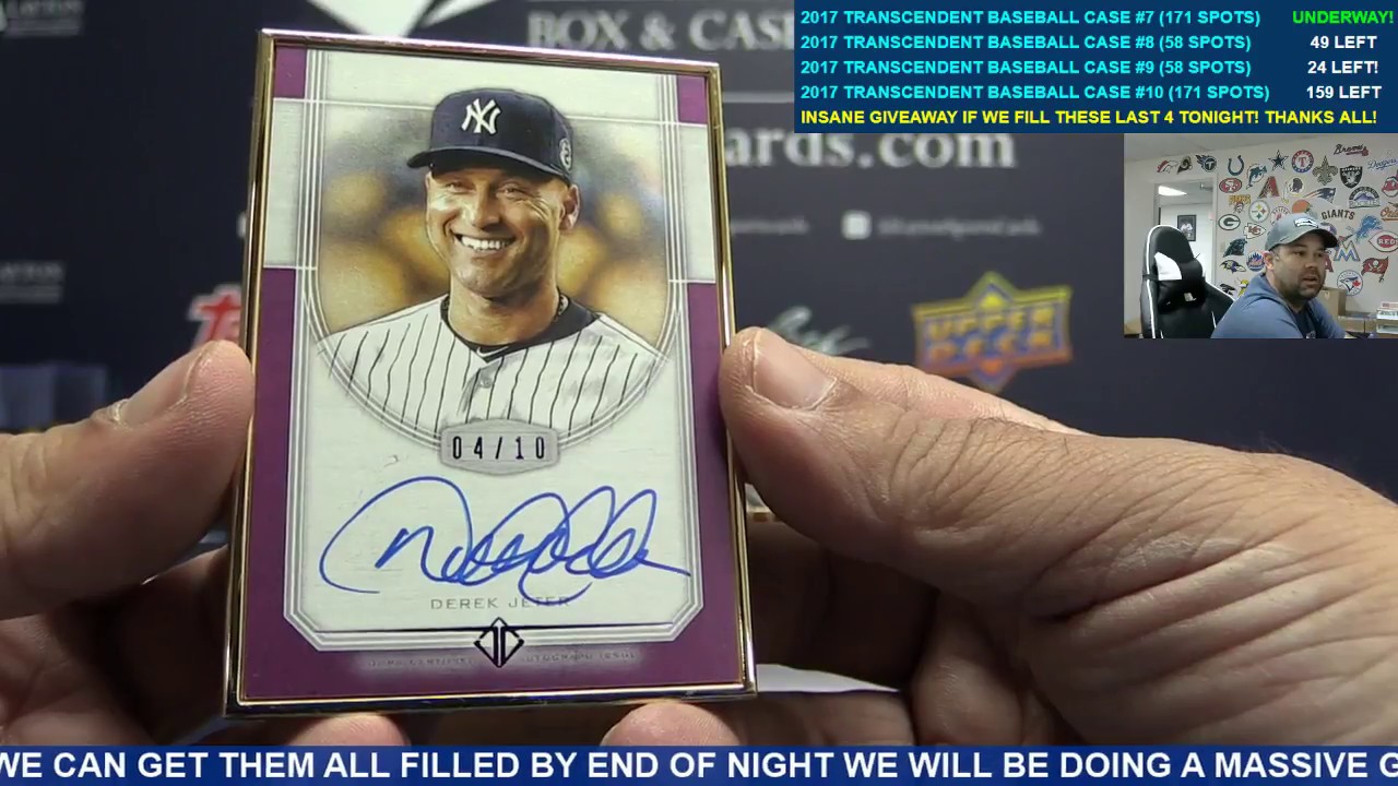 2017 Topps Transcendent Collection Baseball Case Break #7 – RANDOM HIT ...