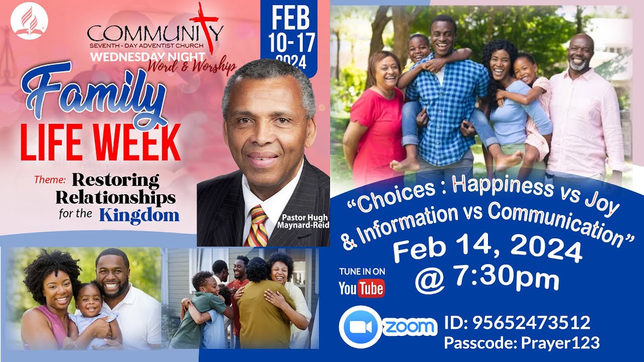 February 14th, 2024 | Pastor Hugh Maynard-Reid | Happiness vs Joy ...