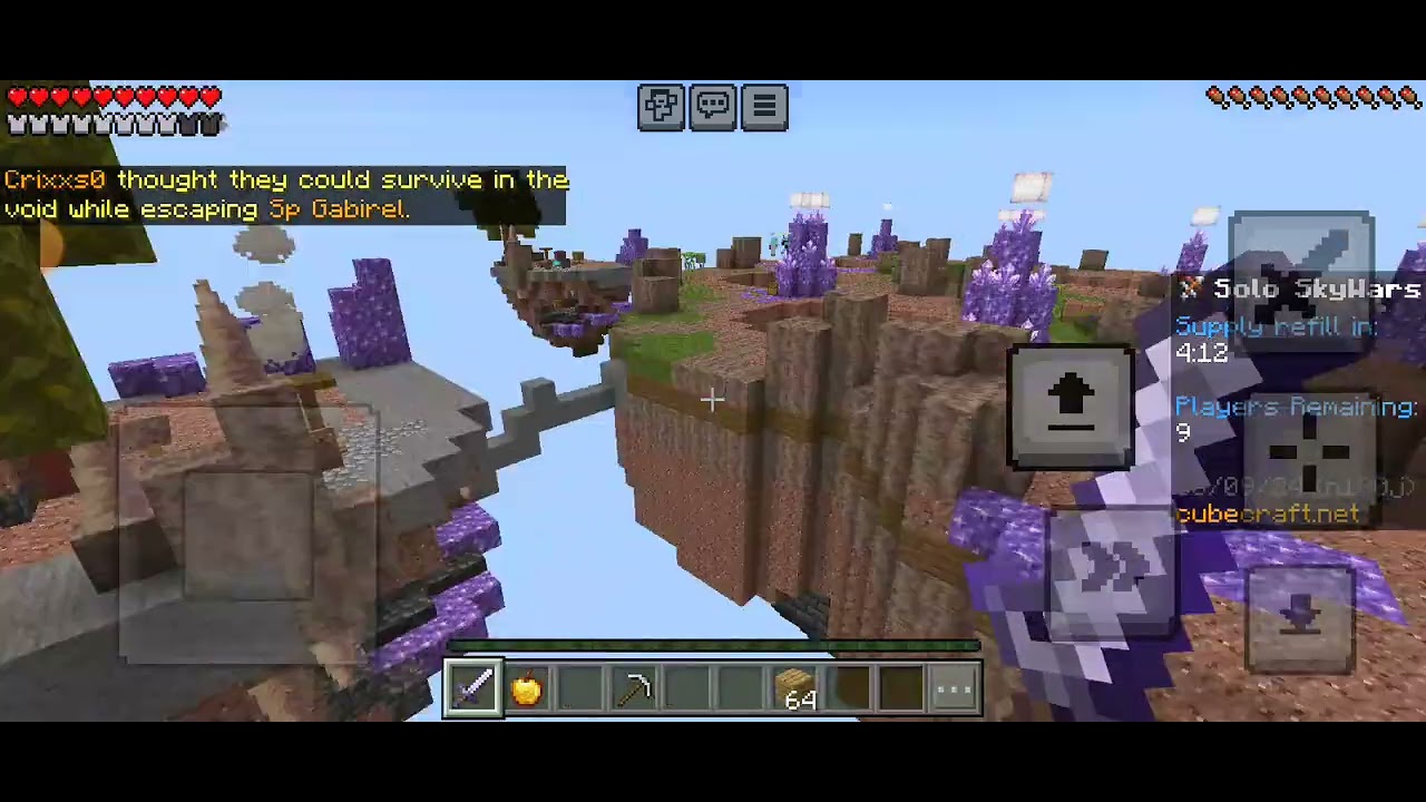 jugando Minecraft (sky war) - YouTube