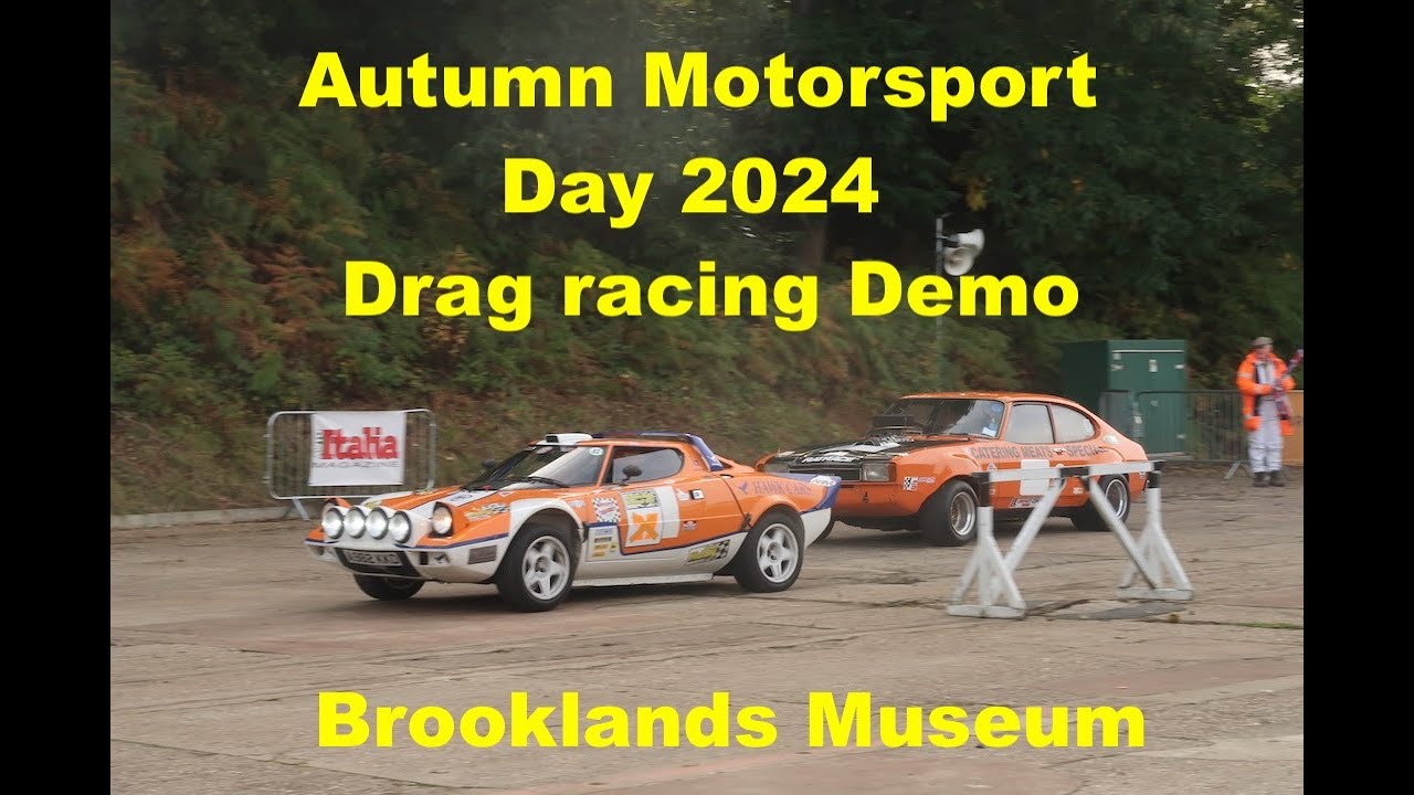 Autumn Motorsport Day 2024 @Brooklands Museum (Drag racing Demo) - YouTube