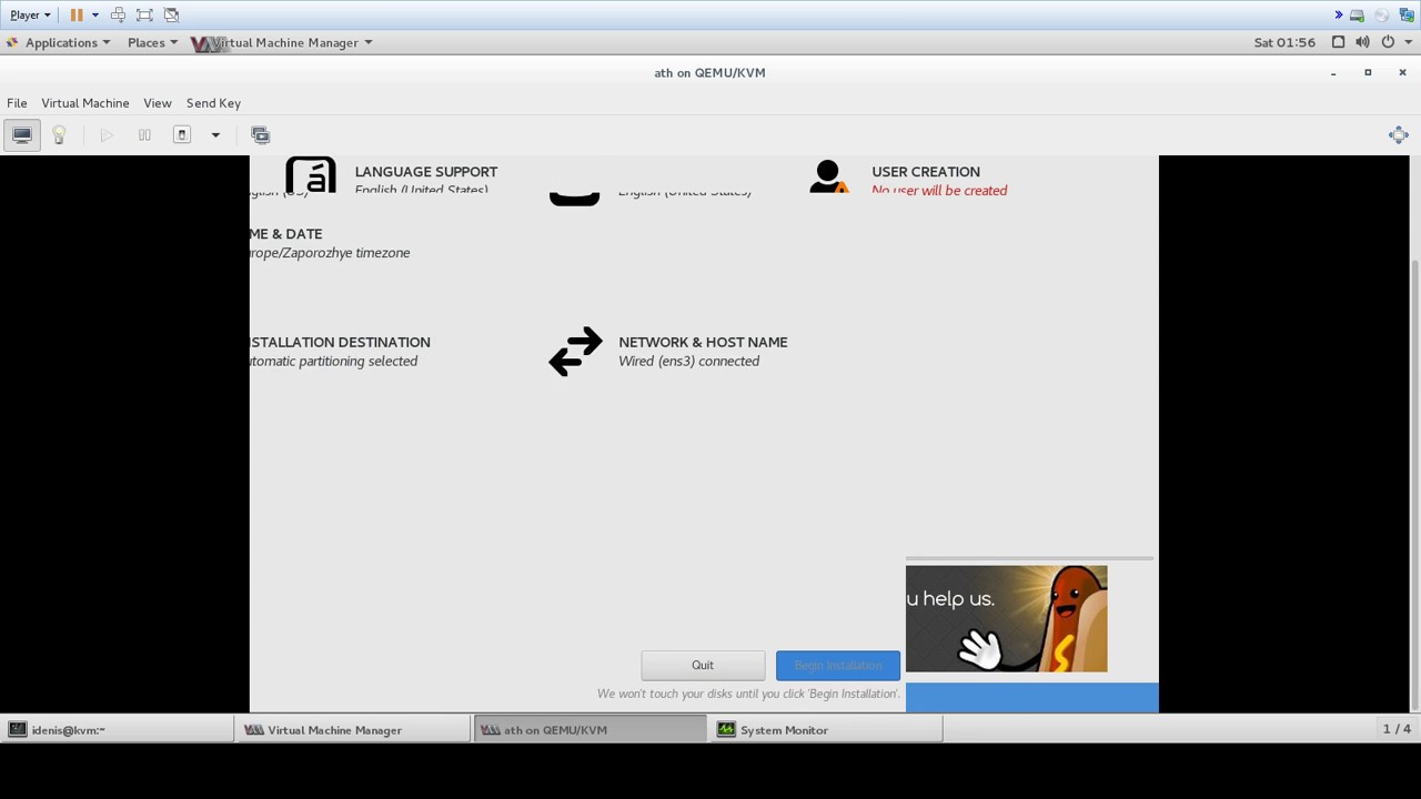 Создание виртуальной машины на KVM Hypervisor с помощью virt-manager ...