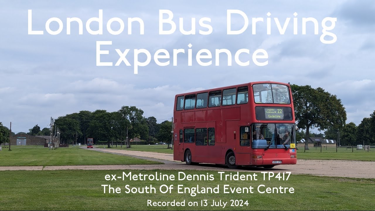 London Bus Driving Experience/Dennis Trident ex-Metroline TP417 - YouTube