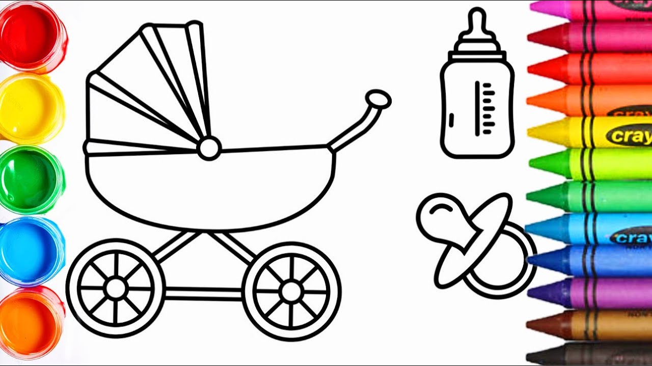 How To Draw Cradle Easy | Cradle Drawing for Kids | - YouTube