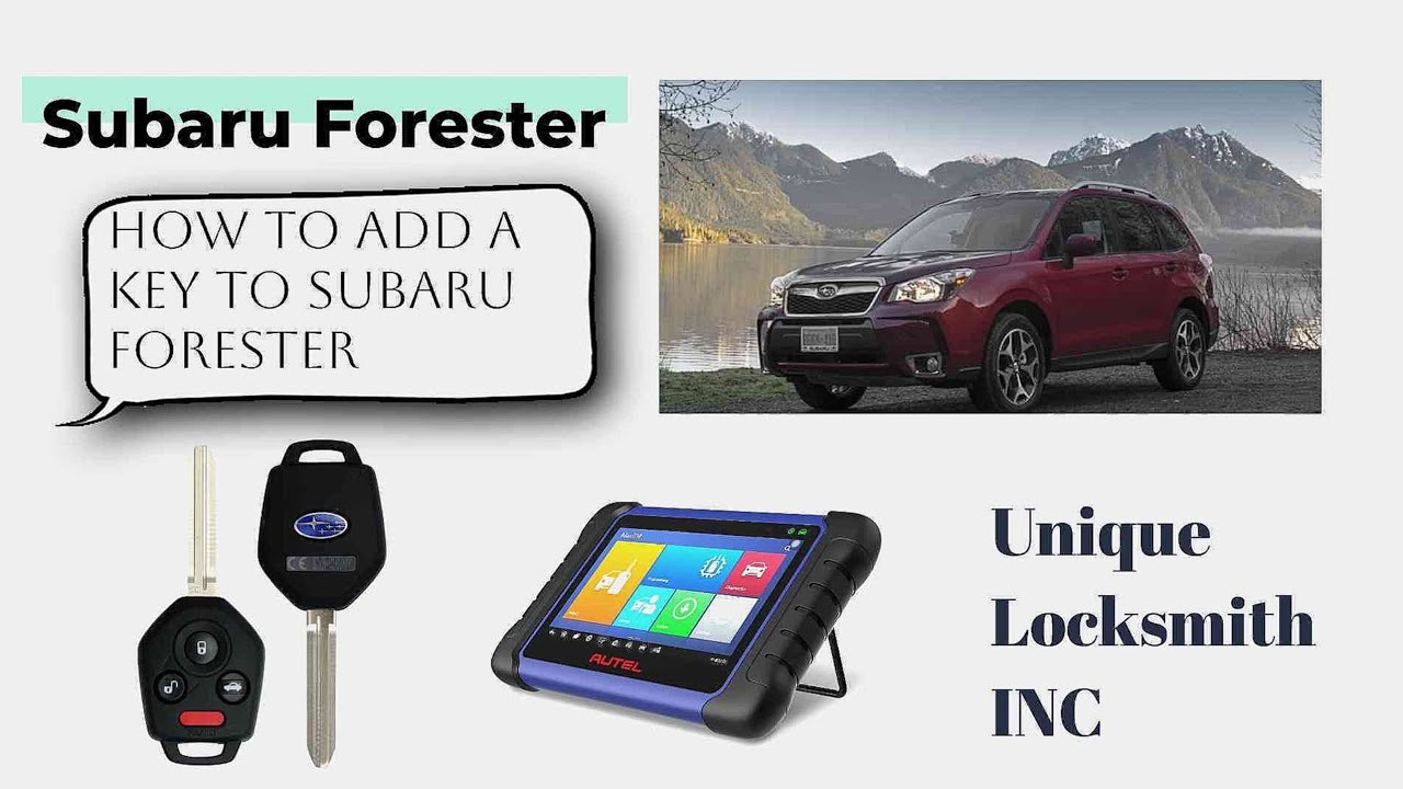Need a Subaru Forester Key?Watch Our Expert Locksmith in Action! |Programming key to Subaru ...