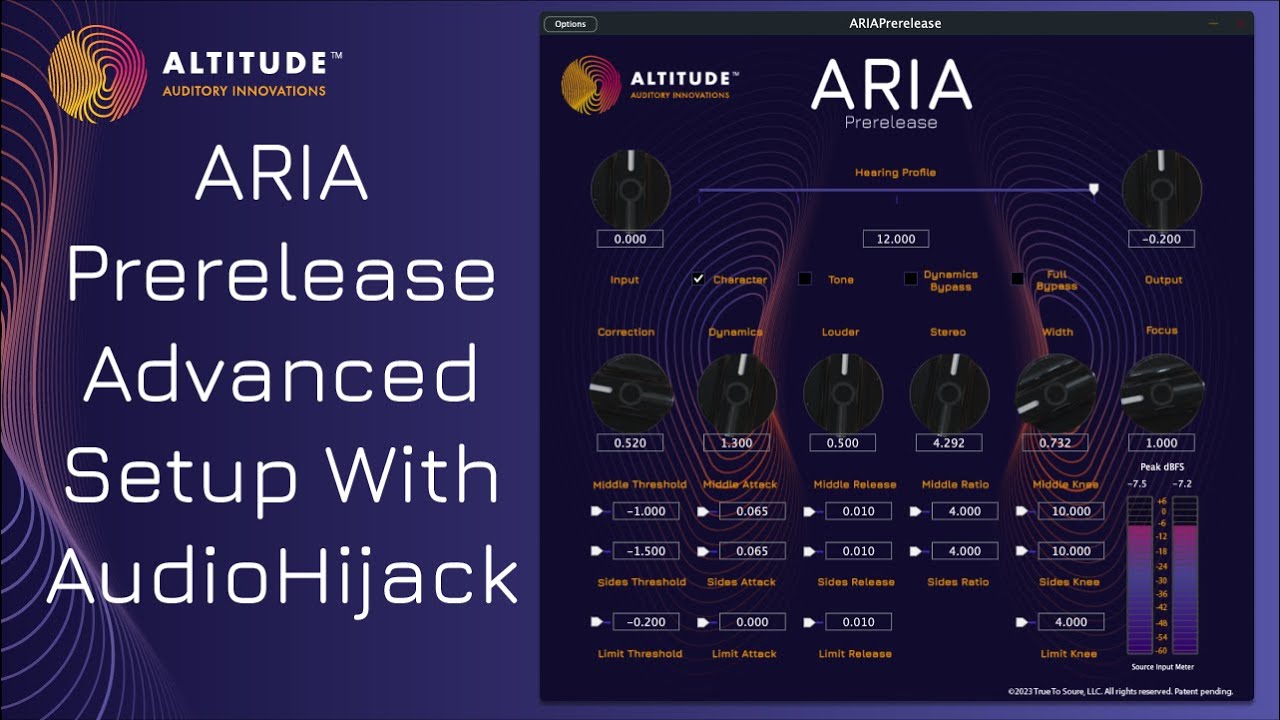 ARIA Prerelease Advanced Setup with AudioHijack: Experience Hearing ...