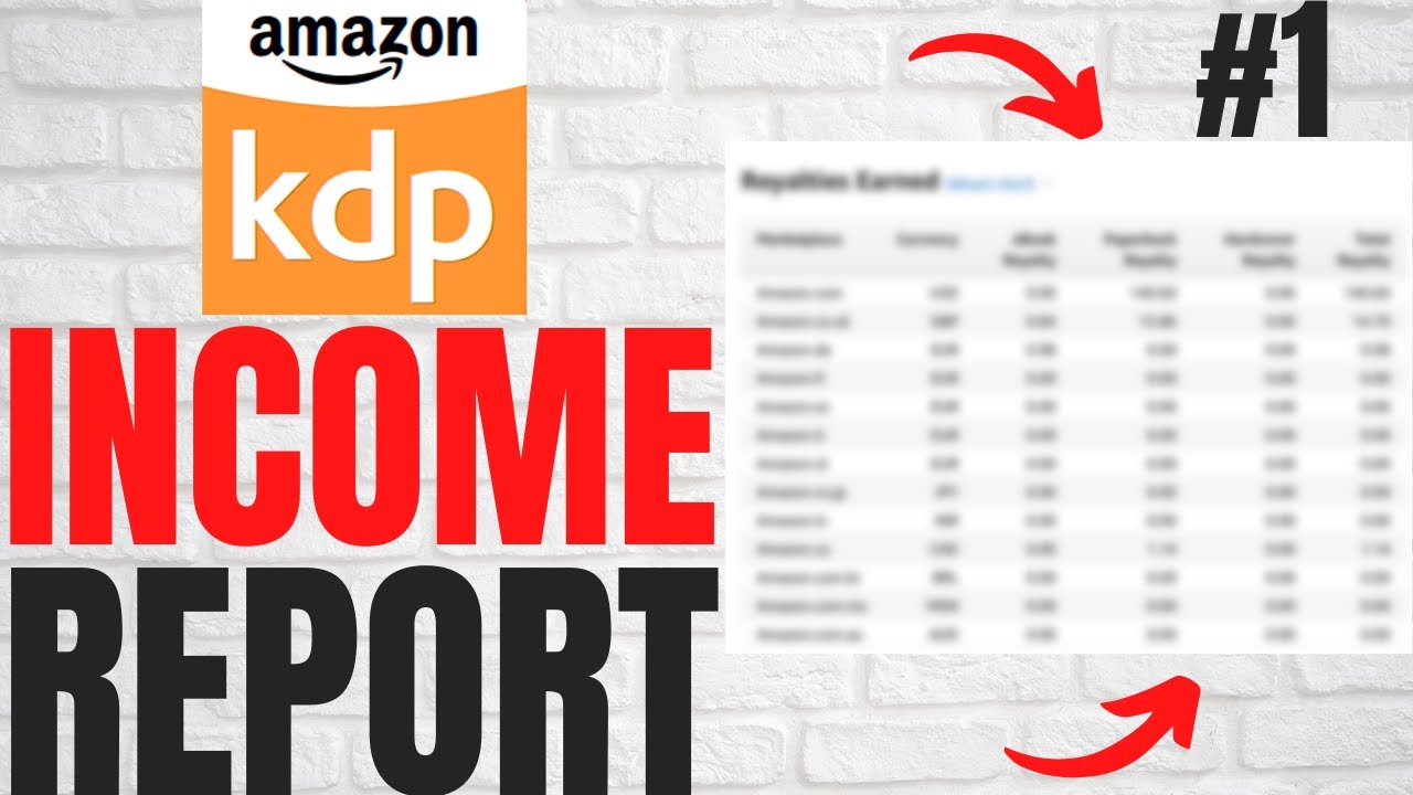 Amazon KDP Income Report How to Make Money Online With Low Content ...