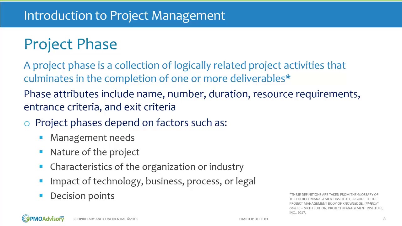 Chapter 1 Introduction to Project Management, Project Life Cycle - YouTube