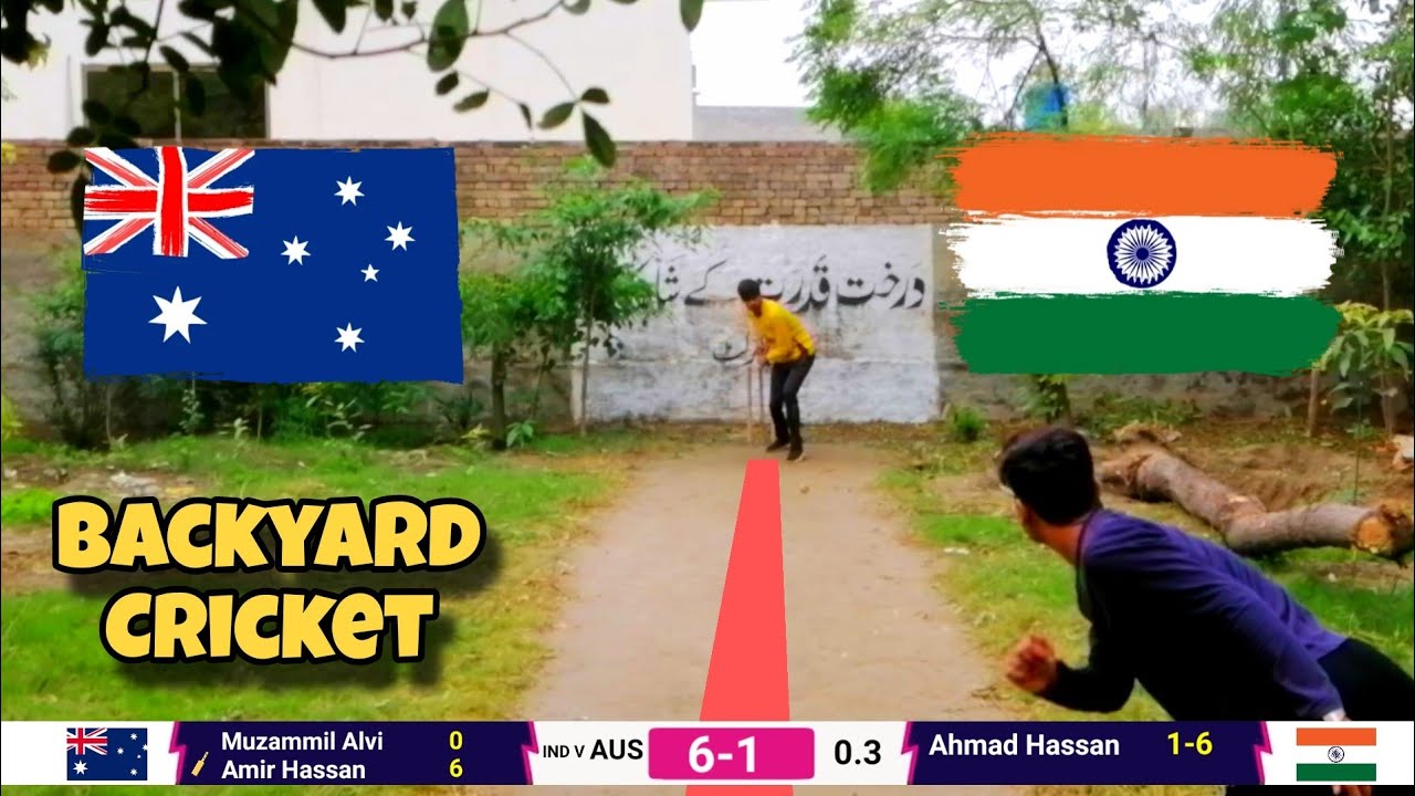 India vs Australia Backyard Cricket | AUSvIND | Haveli Cricket - YouTube
