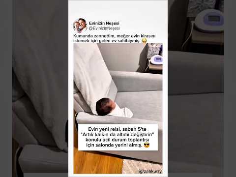 Evin yeni patronu sabah 5'te toplantı talep ediyor. Sizce gündem maddesi ne olabilir? #shorts #bebek
