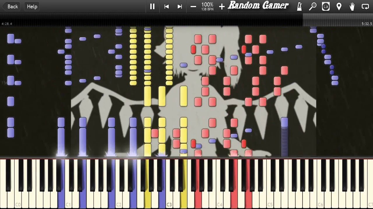 Bad Apple !! Touhou Strings (Piano Tutorial IMPOSSIBLE) - YouTube