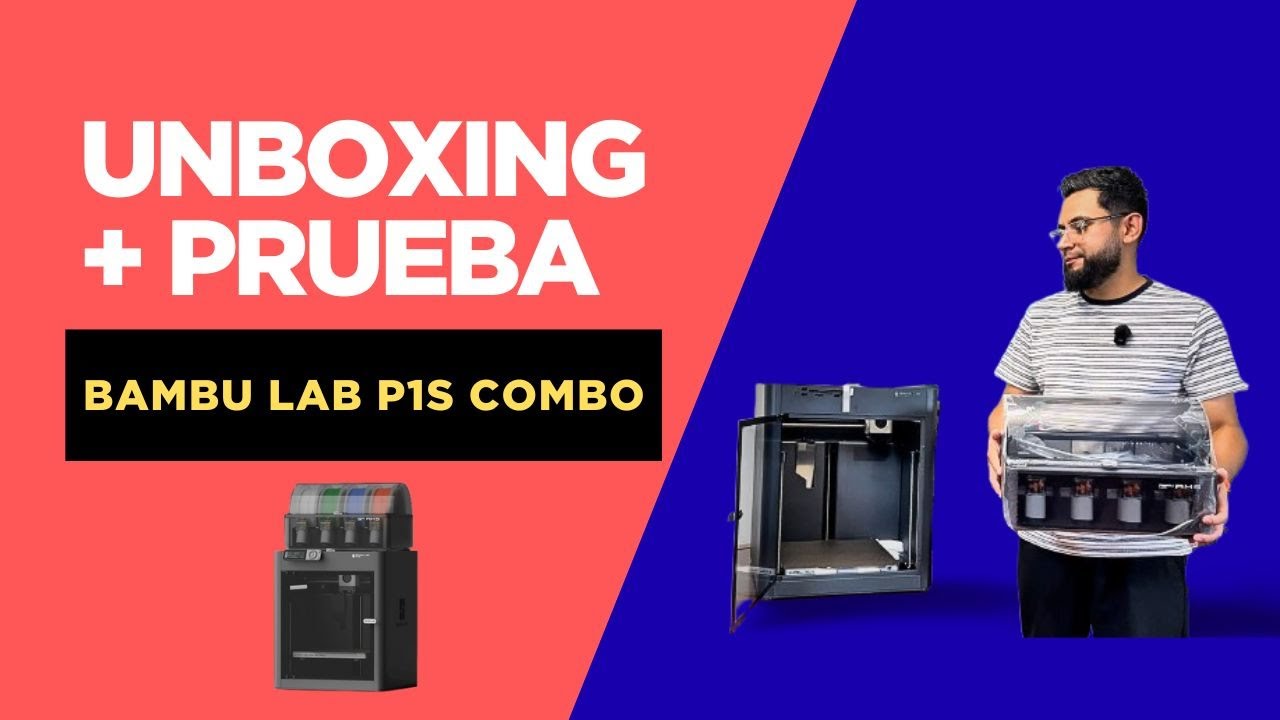 Impresora 3D Brutal! Unboxing, Setup y Prueba Real de la Bambu Lab P1S Combo - YouTube