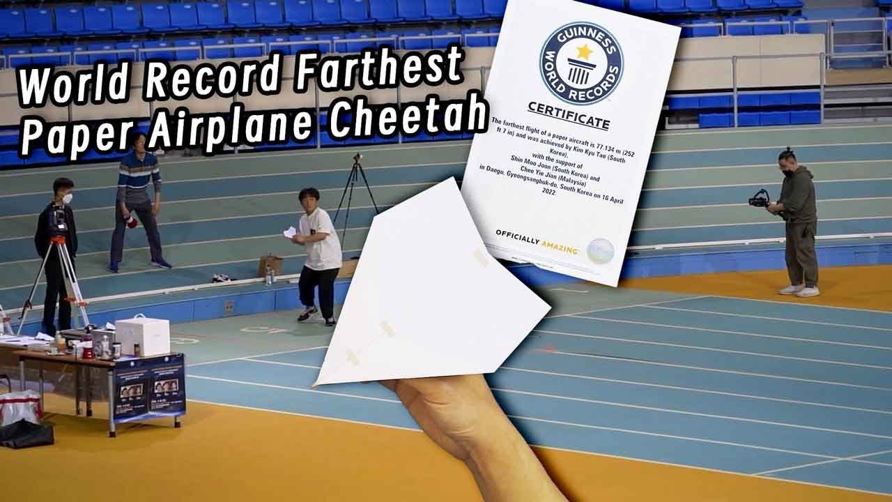 Hardcore restoration! World record for furthest flying paper airplane ...