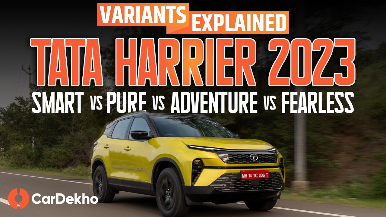 Tata Harrier Top Model vs Mid Model vs Base | Smart vs Pure vs ...