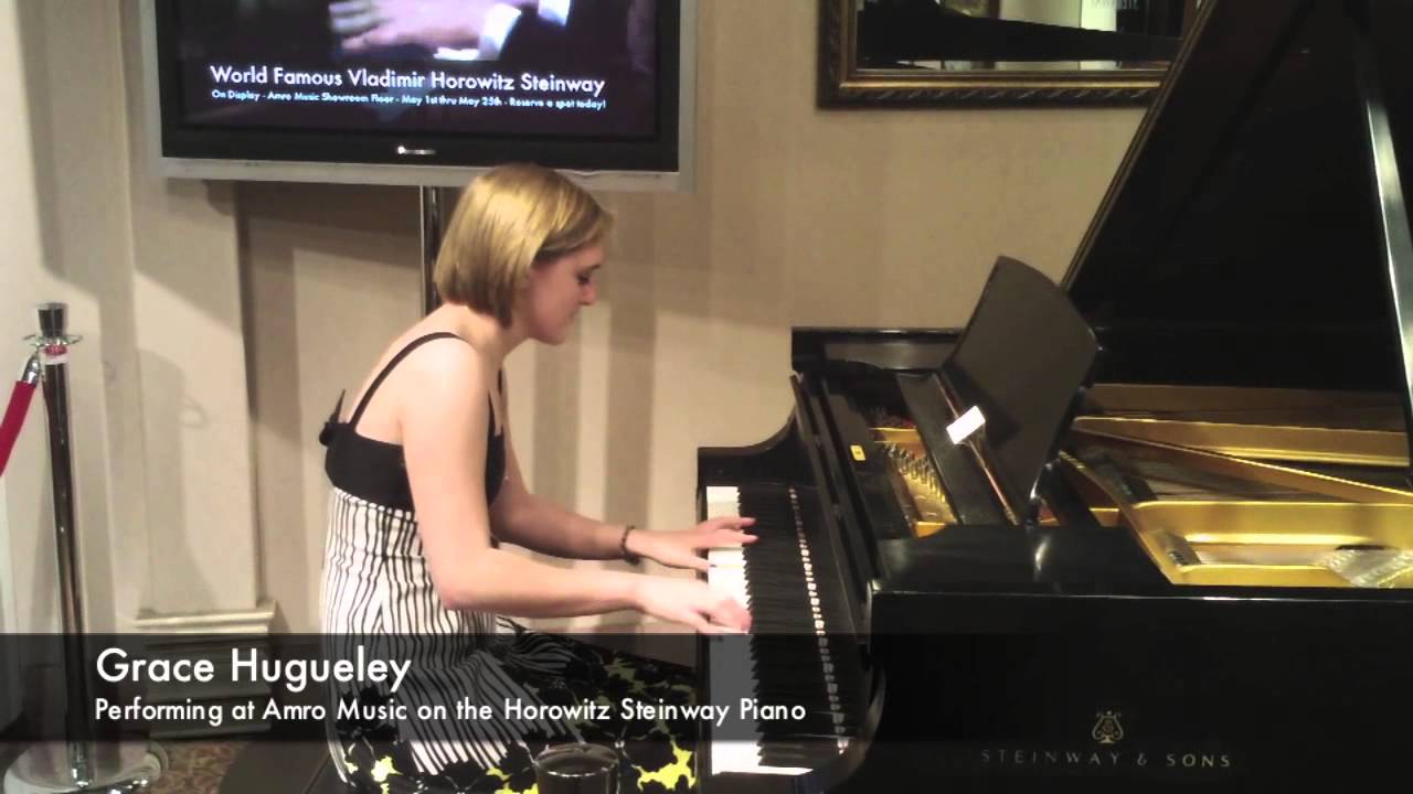 Grace Hugueley playing the Horowitz Steinway Piano at Amro Music - May ...