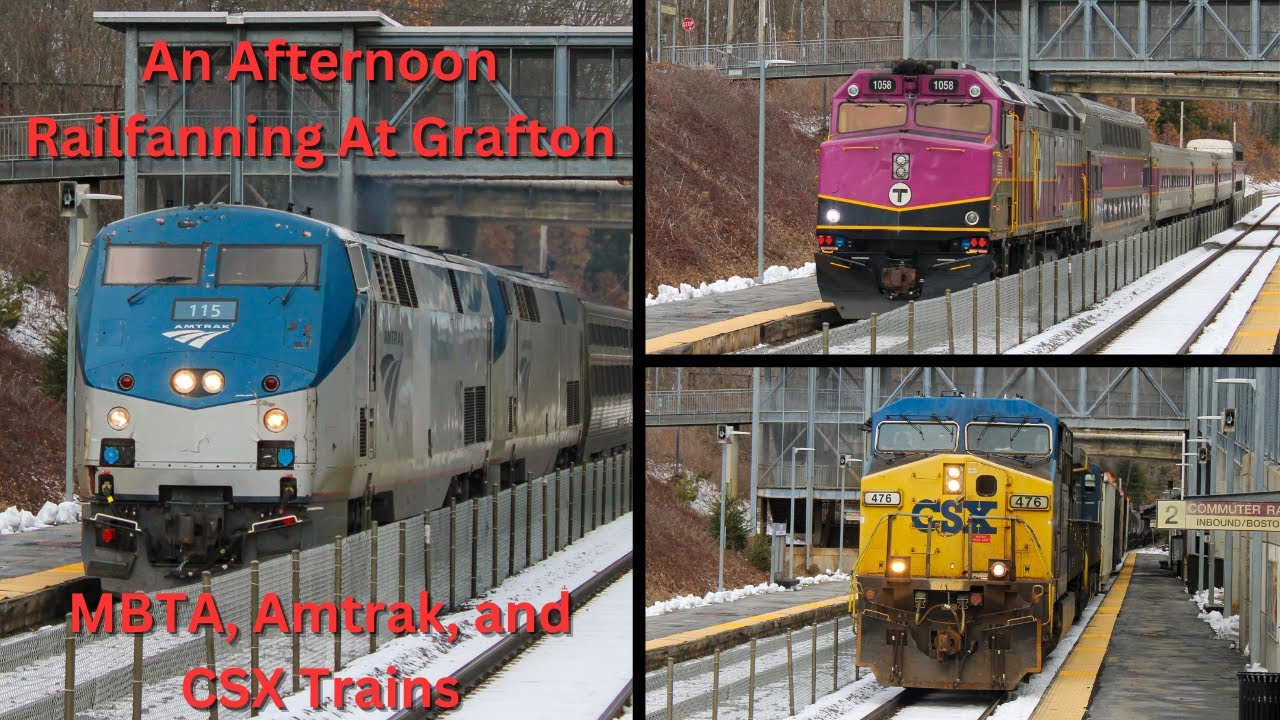 An Afternoon Railfanning At Grafton | MBTA, Amtrak, and CSX Trains | 3 ...
