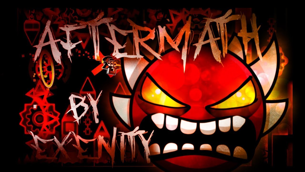 aftermath by Exenity (Extreme Demon) | Geometry Dash - YouTube