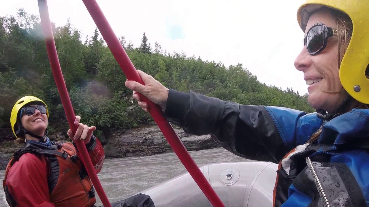 Whitewater Rafting the Nenana River Part 2 - YouTube