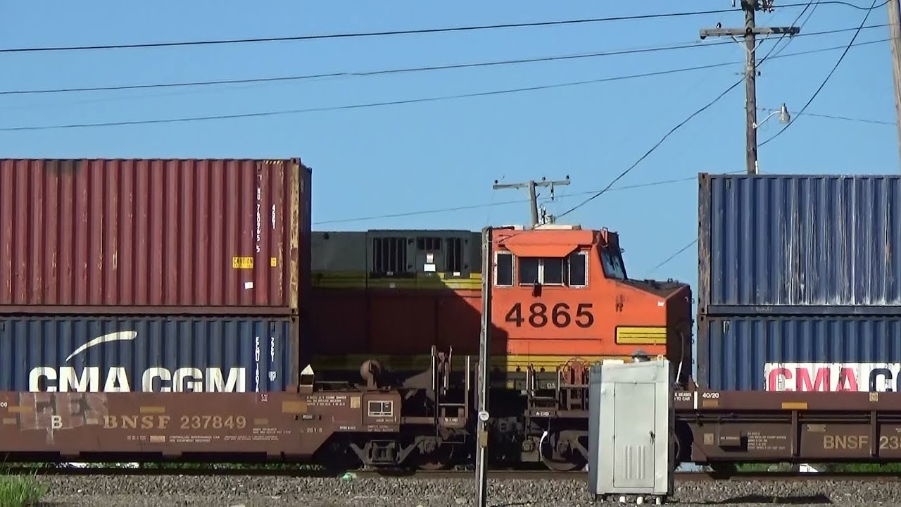 BNSF 4865 North at Rogers, TX, Nathan K3LA - YouTube