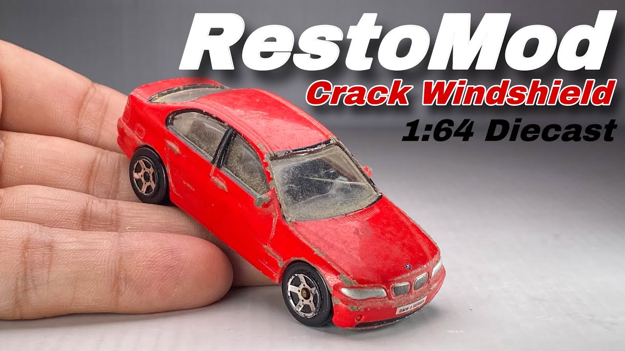 How to replace diecast windshield | Restoration Mod BMW E46 Diecast ...
