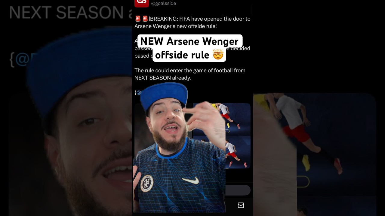 NEW Arsene Wenger offside rule for football 🤯 #fifa #arsenewenger # ...